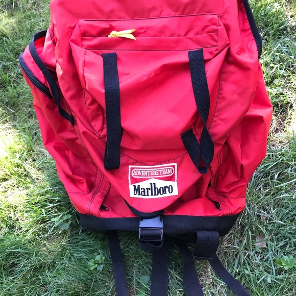 Marlboro | Bags | Vintage 99s Hiking Camping Backpack Marlboro ...